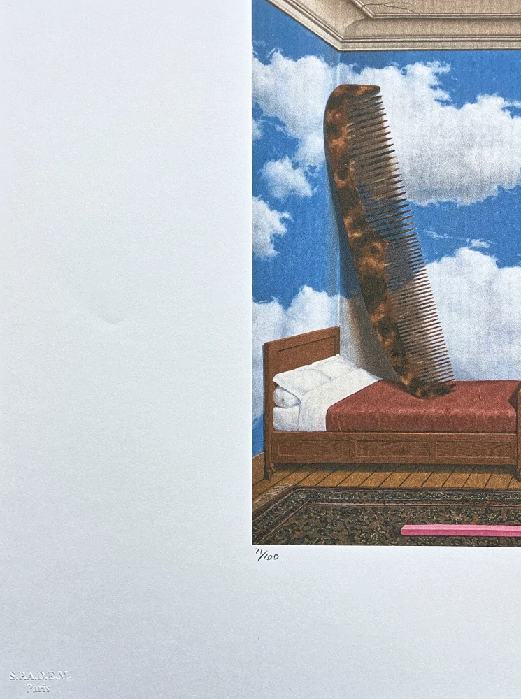 René Magritte - Personal Values 21/100 - limitovaná edice, 70x50cm ...